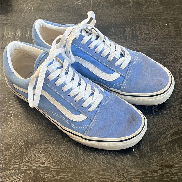 Vans | Shoes | Vans Blue And White Womens Sneakers | Poshmark